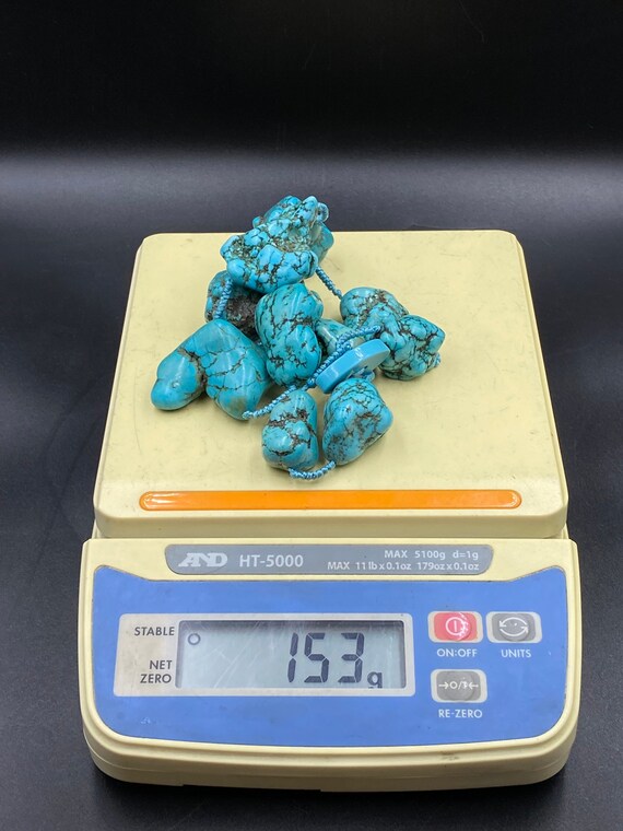 Rare Old Ancient Tibetan Blue Color Turquoise Beads N… - Gem