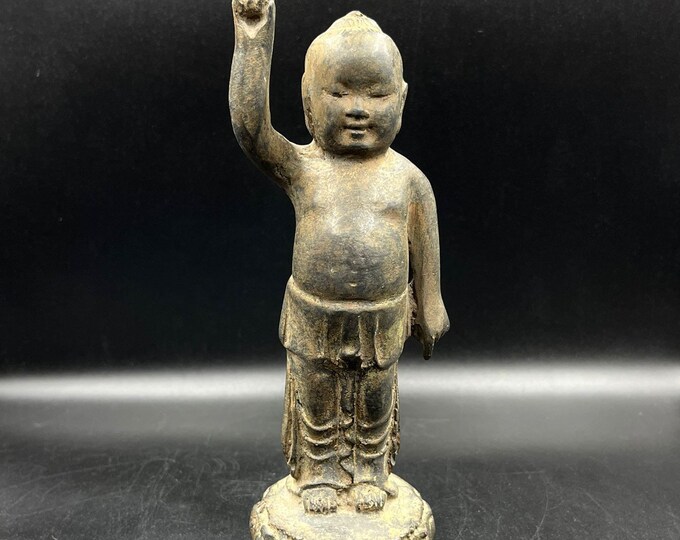 Museum Quality Ancient Bronze Standing Baby Buddha Sculpture - Etsy