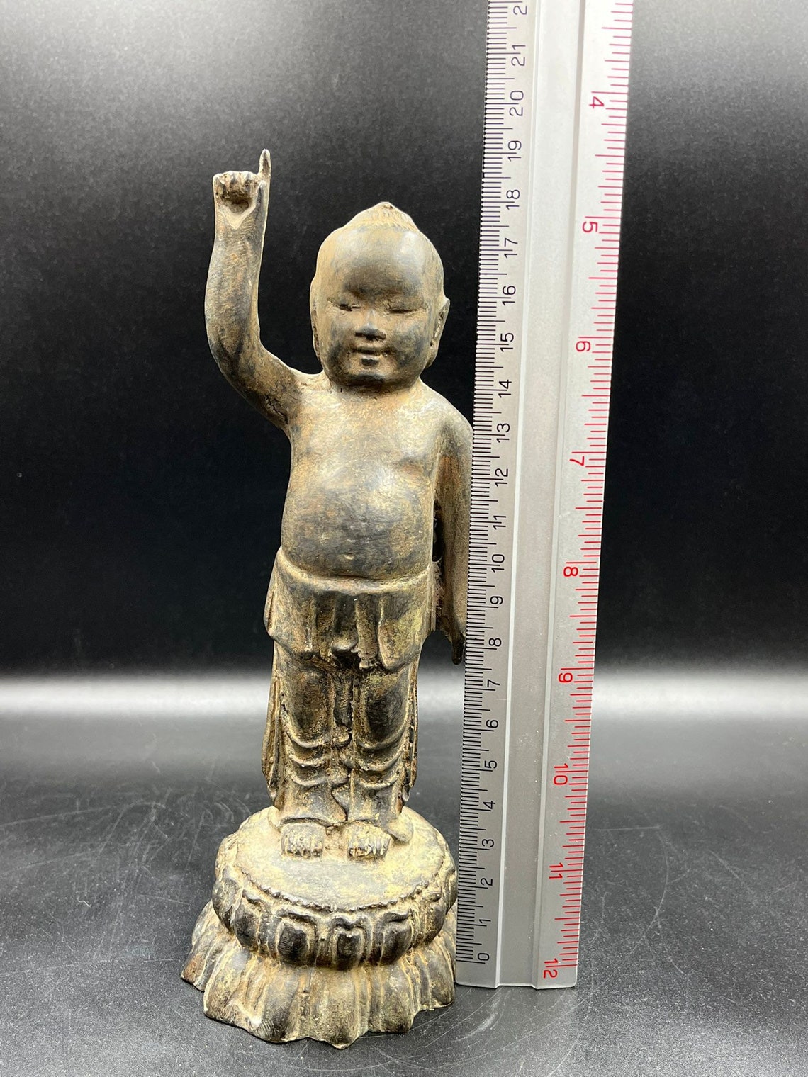 Museum Quality Ancient Bronze Standing Baby Buddha Sculpture - Etsy