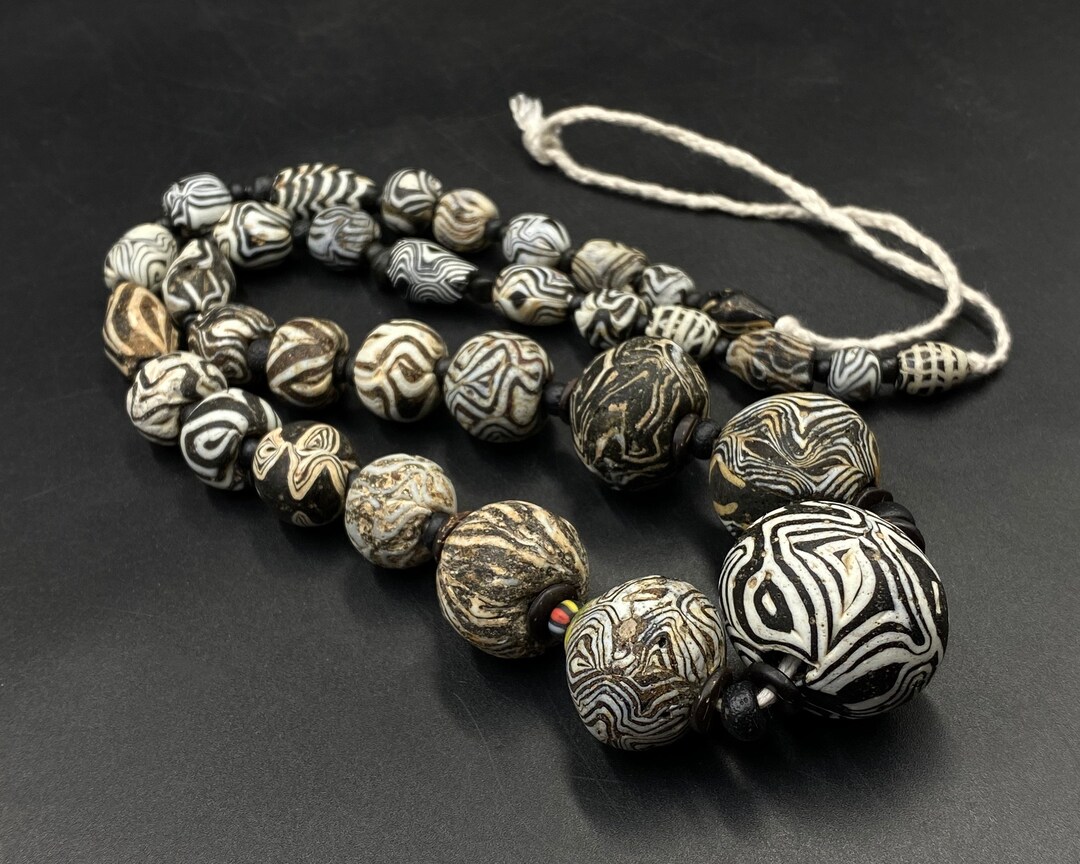 Genuine Ancient Gabri Mosaic Glass Bead From Afghanistan Ca. 5th-6th ...