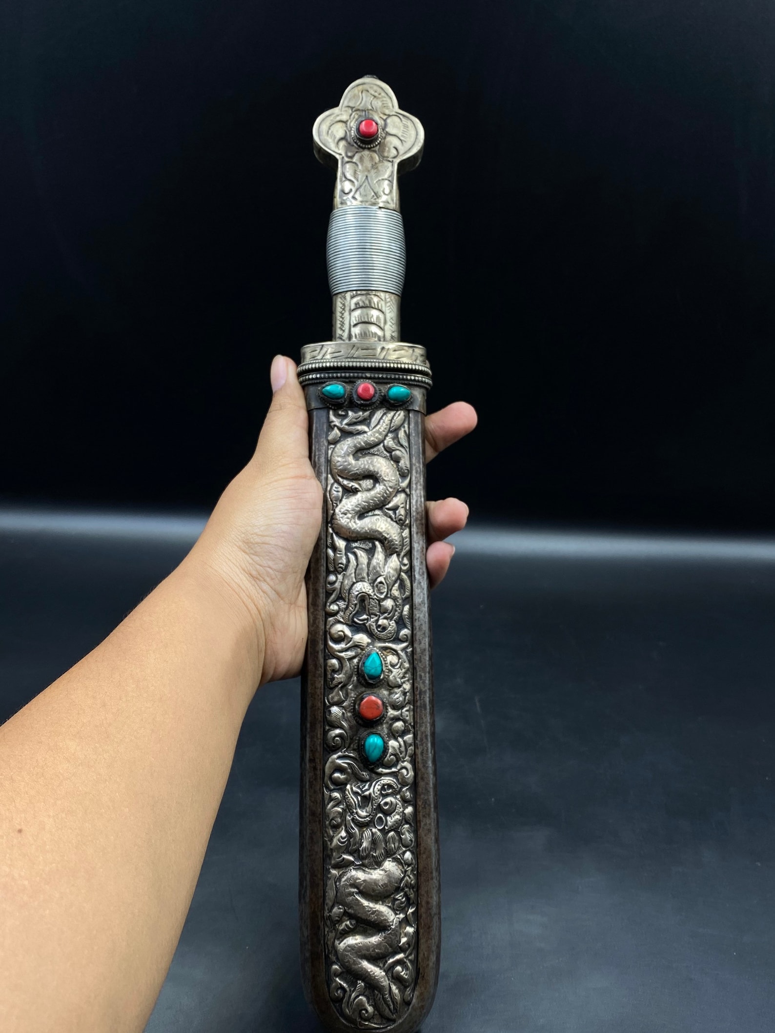 Beautiful Ritual Tibet Knife Sword Tibetan Sword Warrior Buddhist ...