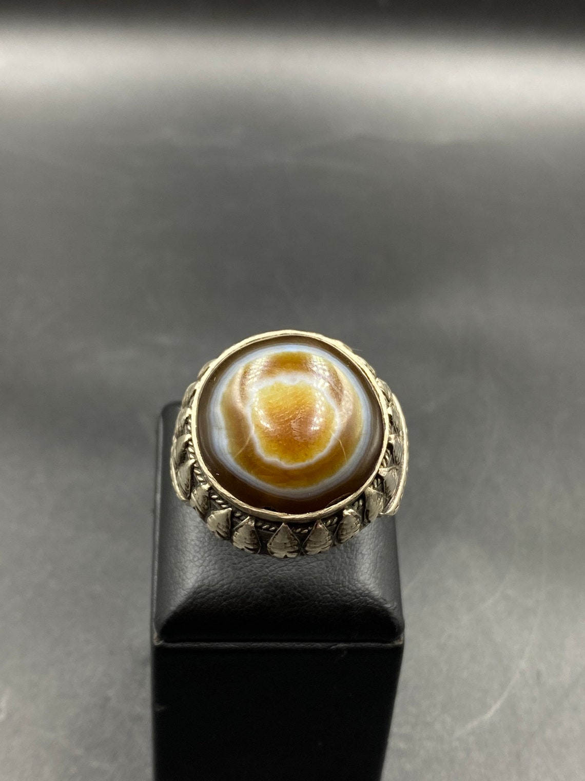 Wonderful Afghani Silver Ring With Beautiful Suleimani Aqeeq - Etsy