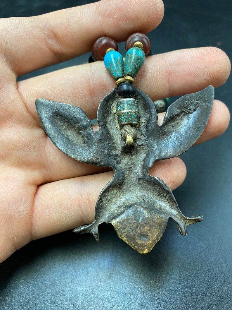 Very Unique Rare Old Mix Tibetan Garuda Pendent and Pyu Beads - Etsy