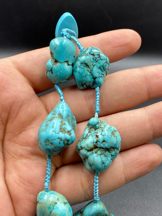 Rare Old Ancient Tibetan Blue Color Turquoise Beads N… - Gem