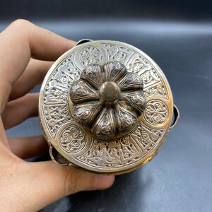 Wonderful Ancient Islamic Silver With Gold Gilded and Islamic Writing ...