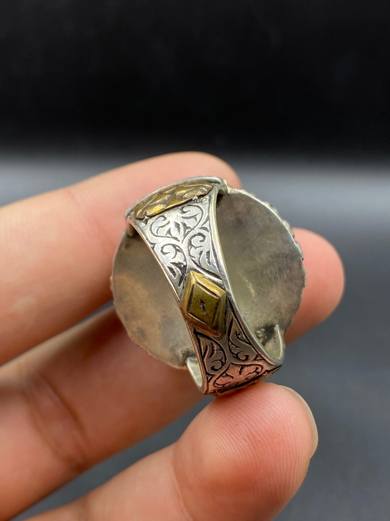 Wonderful Afghani Silver Ring With Beautiful Suleimani Aqeeq - Etsy