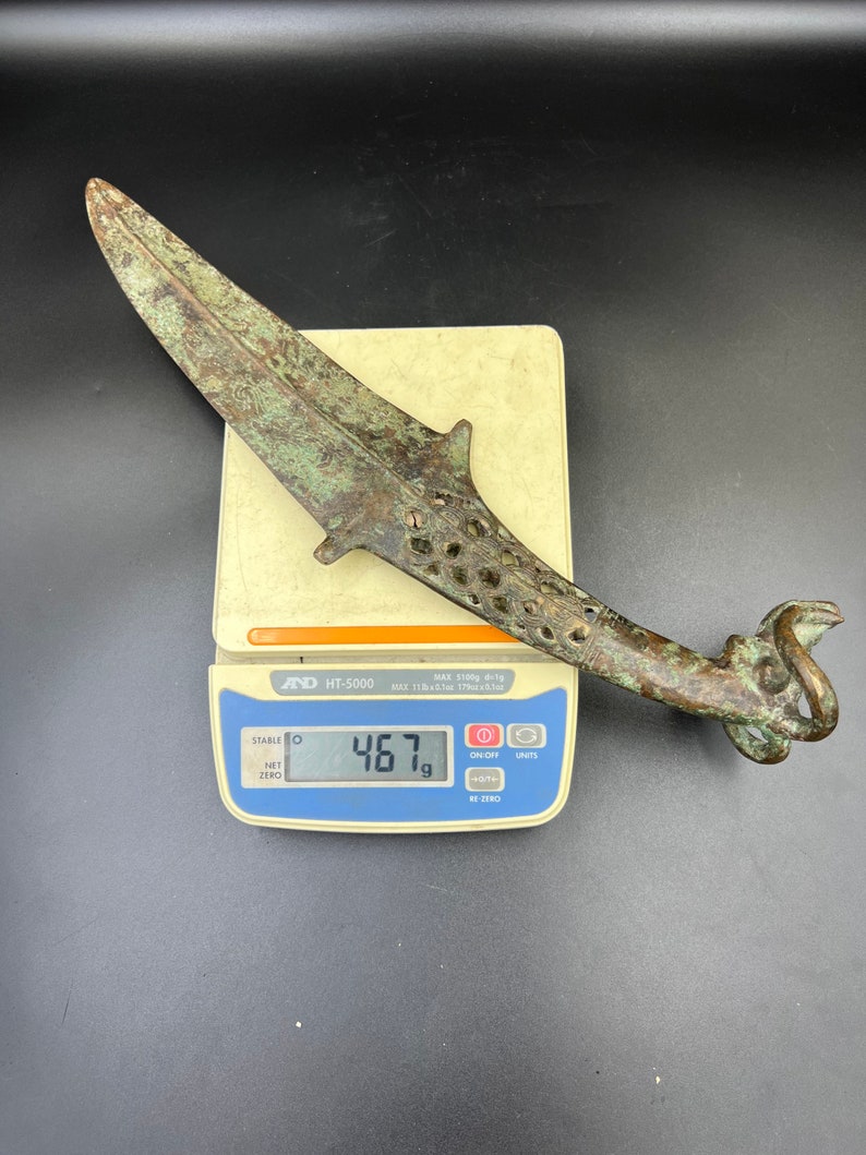 Old Chinese Museum Quality Beautiful Bronze Knife Decoration - Etsy