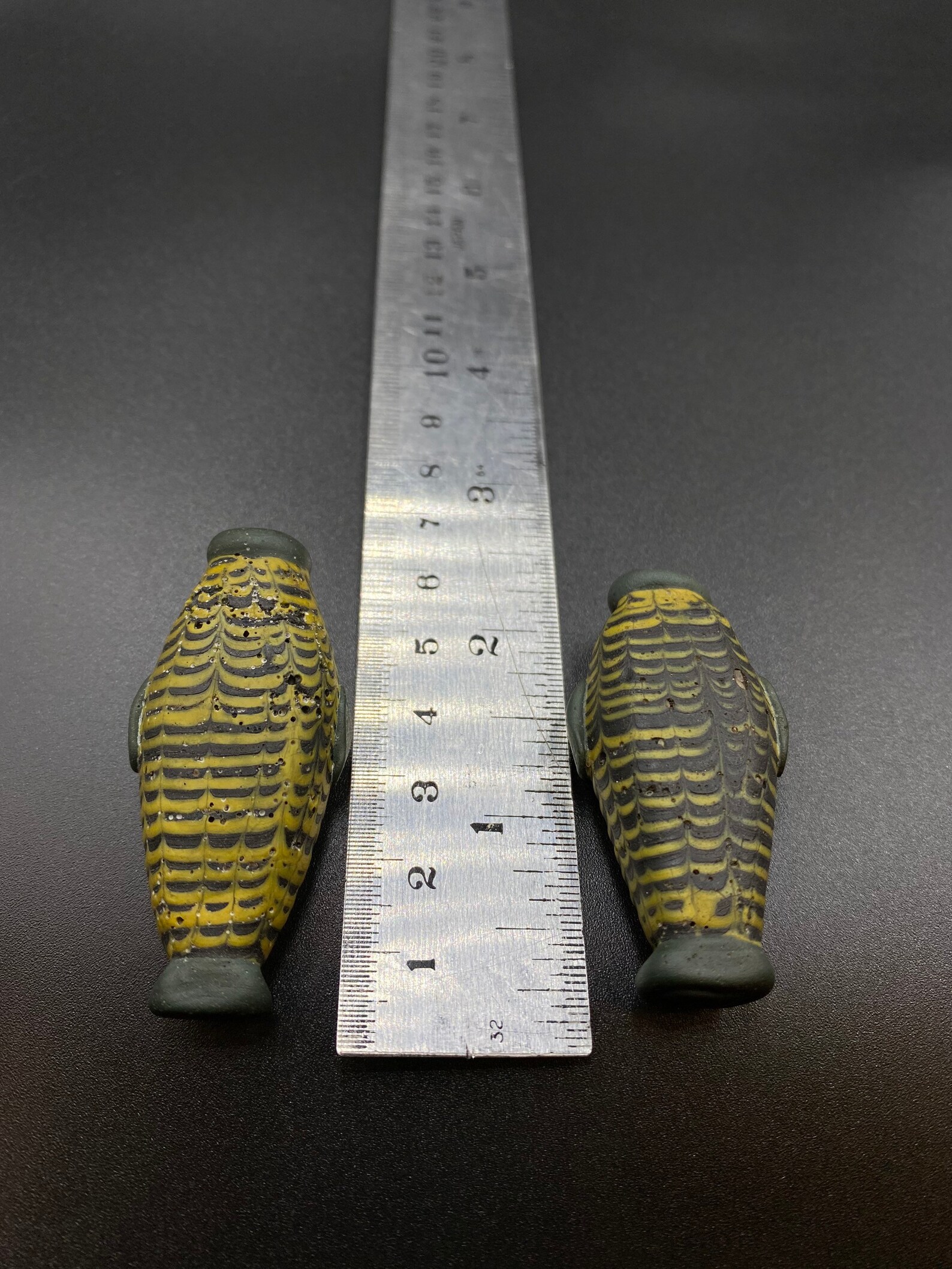 Old Gabri Glass Fish Shape Intaglio - Etsy