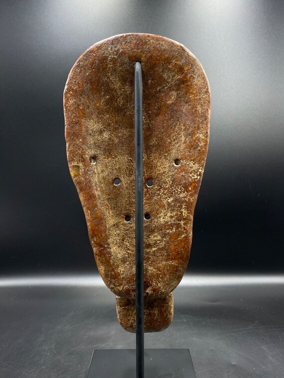 Very Unique Old Ancient Handcrafted Face Mask Jade Be… - Gem