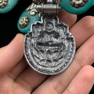 Amazing Tibetan Tara Pendent Symbol Pendent Turquoisel Stone and ...