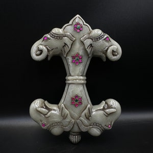 Amazing Mughal Jade Knife Sword Handle With Elephant Heads Kings ...