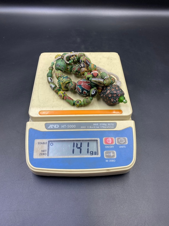 Rare and unique old ancient antique Gabri glass beads… - Gem