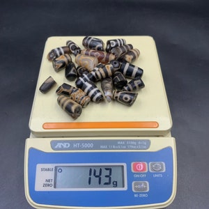 25 Pieces of Ancient Collectible Dzi Bead Agate Stone Authentic Old ...