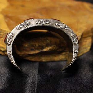 Vintage Bukhara Tribe Uzbekistan Silver Cuff Bracelet Handmade With ...