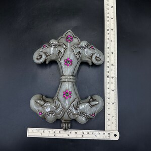 Amazing Mughal Jade Knife Sword Handle With Elephant Heads Kings ...