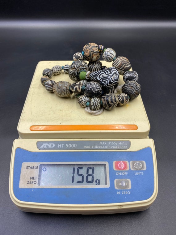 Rare and unique old ancient antique Gabri glass beads… - Gem