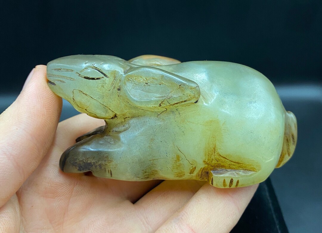 Old Mongolian Chinese Year of Rat in Natural Jade Animal - Etsy