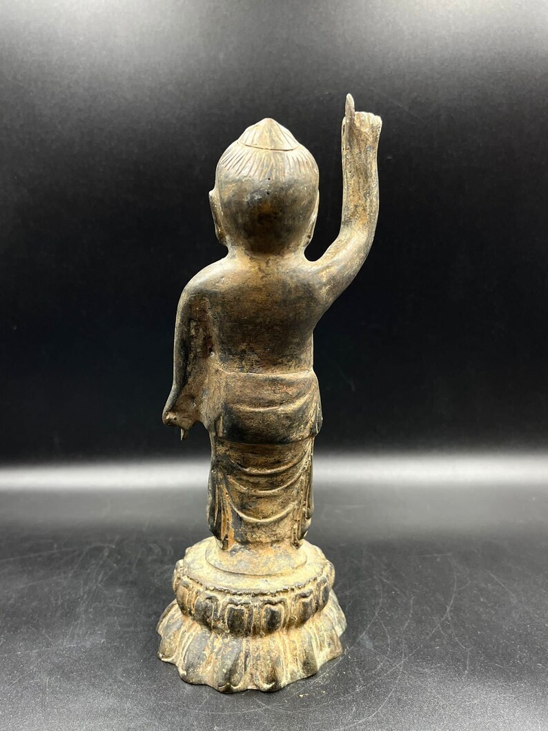 Museum Quality Ancient Bronze Standing Baby Buddha Sculpture - Etsy
