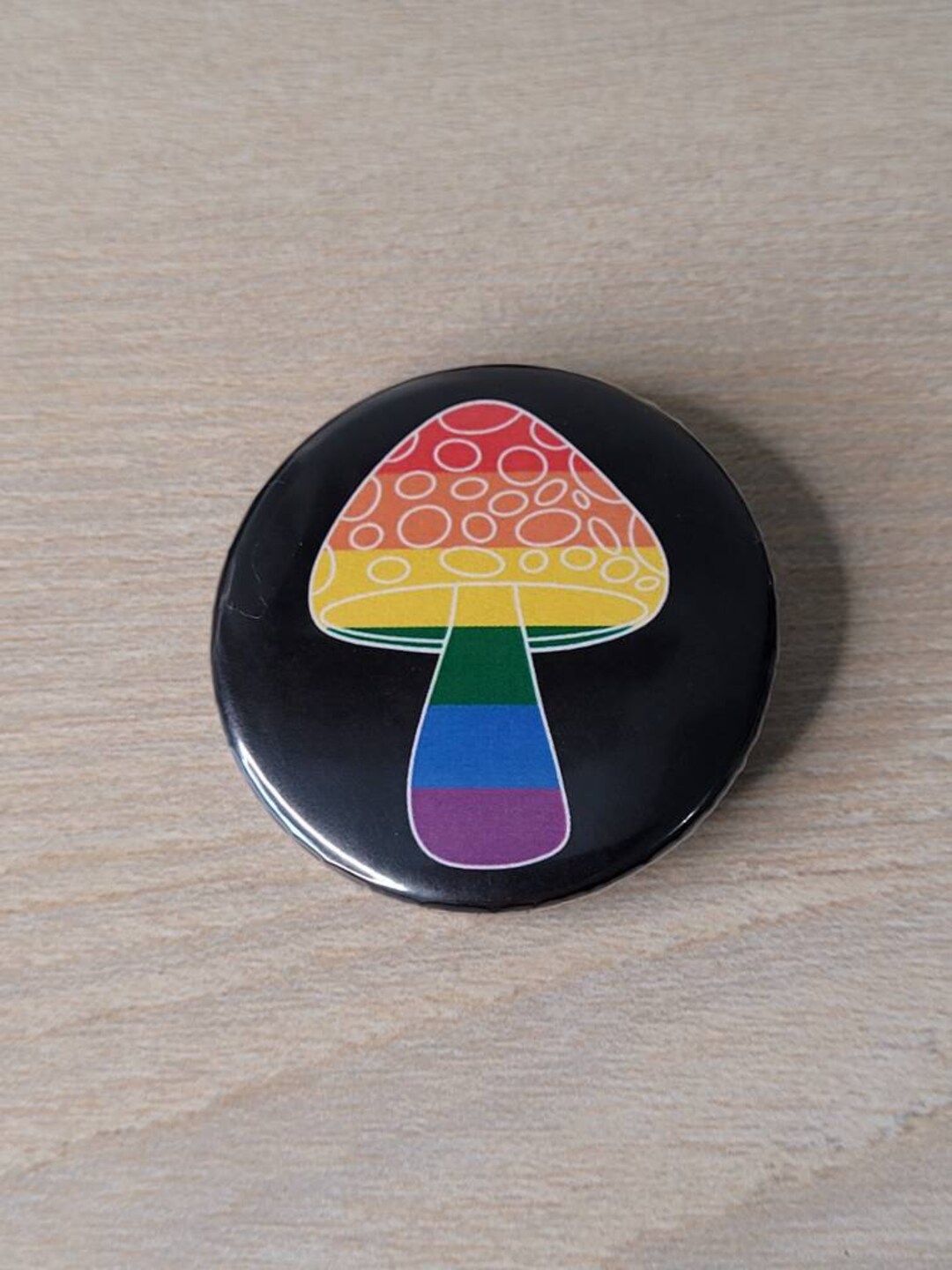Pride Mushroom Badges - Etsy