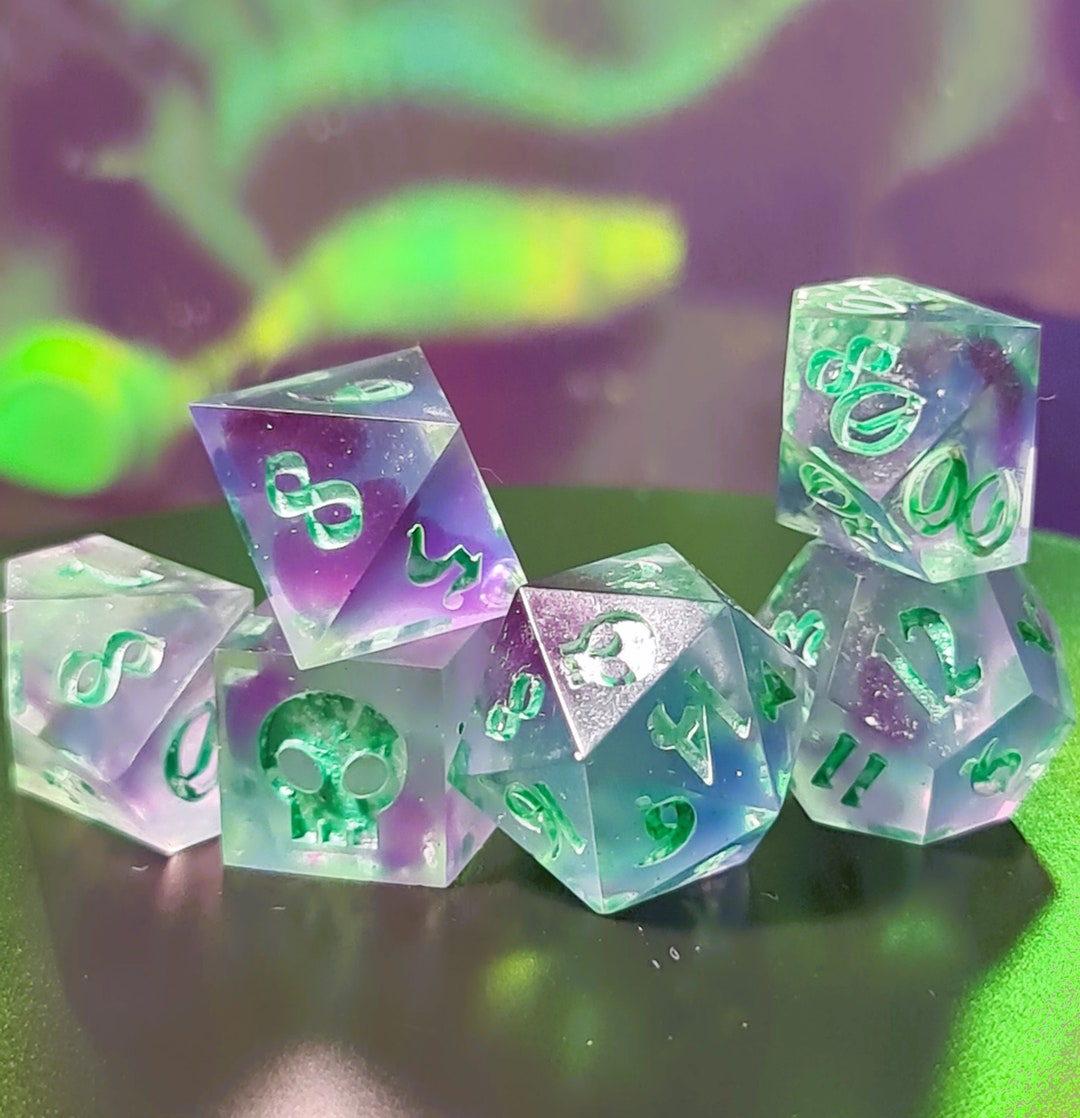 Faerie Fire Dice UV Reactive Dice Dice DND Dice RPG Dice - Etsy