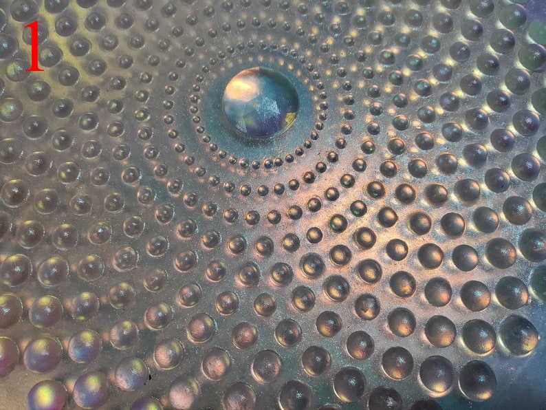 3D Cast Resin Vortex Mandala 12x12 Cast Resin Block Different Finishes ...