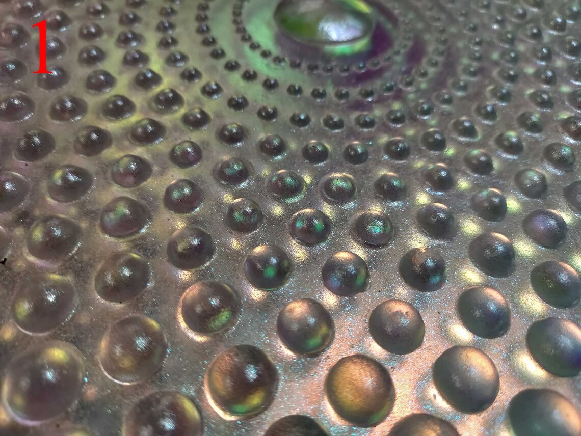 3D Cast Resin Vortex Mandala 12x12 Cast Resin Block Different Finishes ...