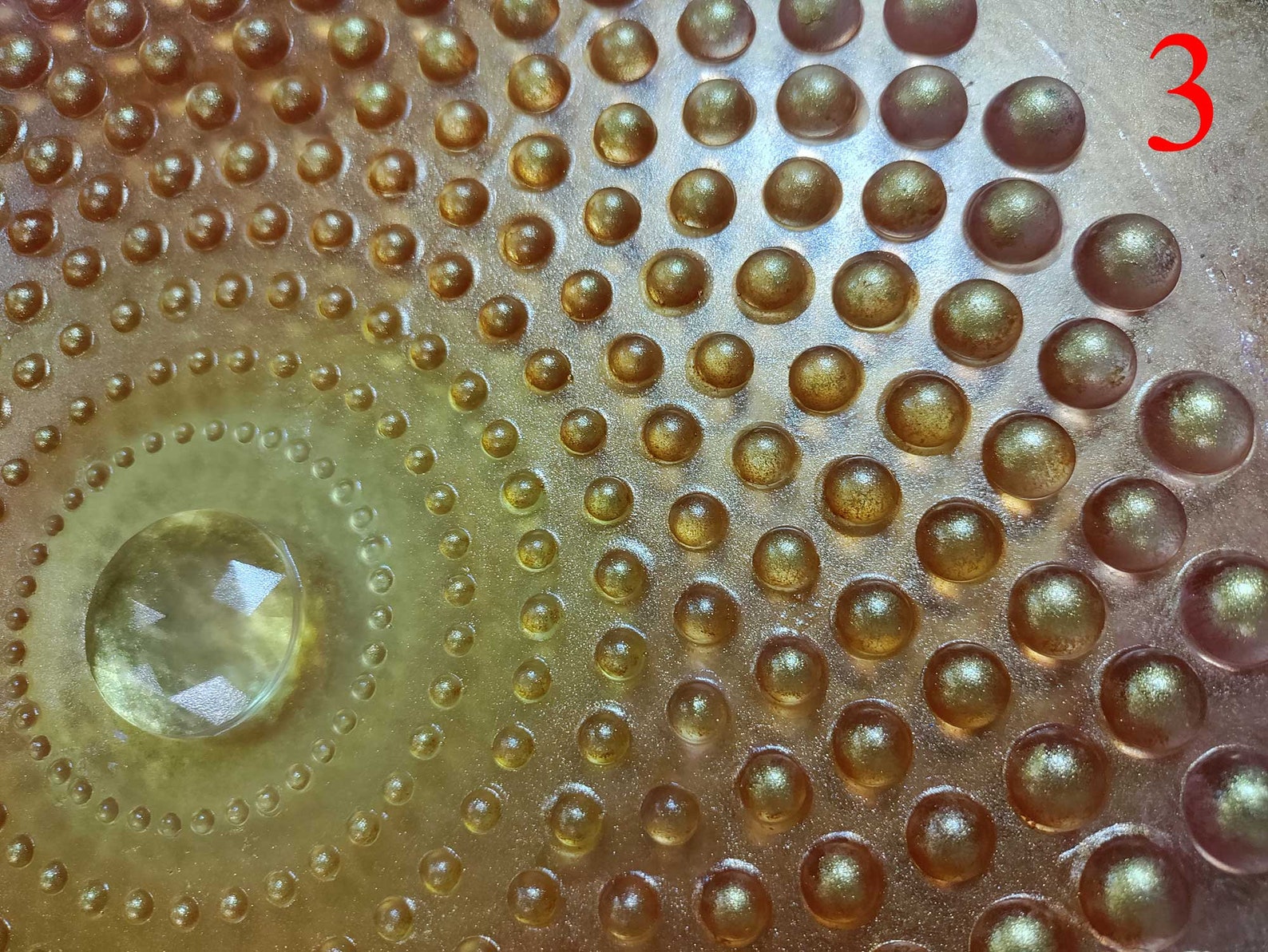 3D Cast Resin Vortex Mandala 12x12 Cast Resin Block Different Finishes ...