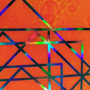 Holographic Sacred Geometry Resin Art: Spiritual Wall Decor - Etsy