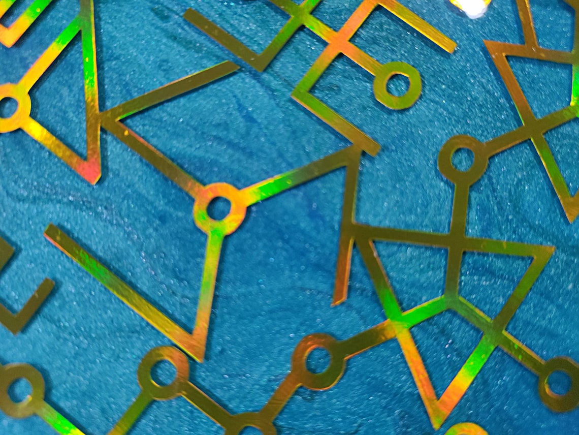Resin Wall Art - Bashar’s Sacred Circuits Overlaid & Connected ...