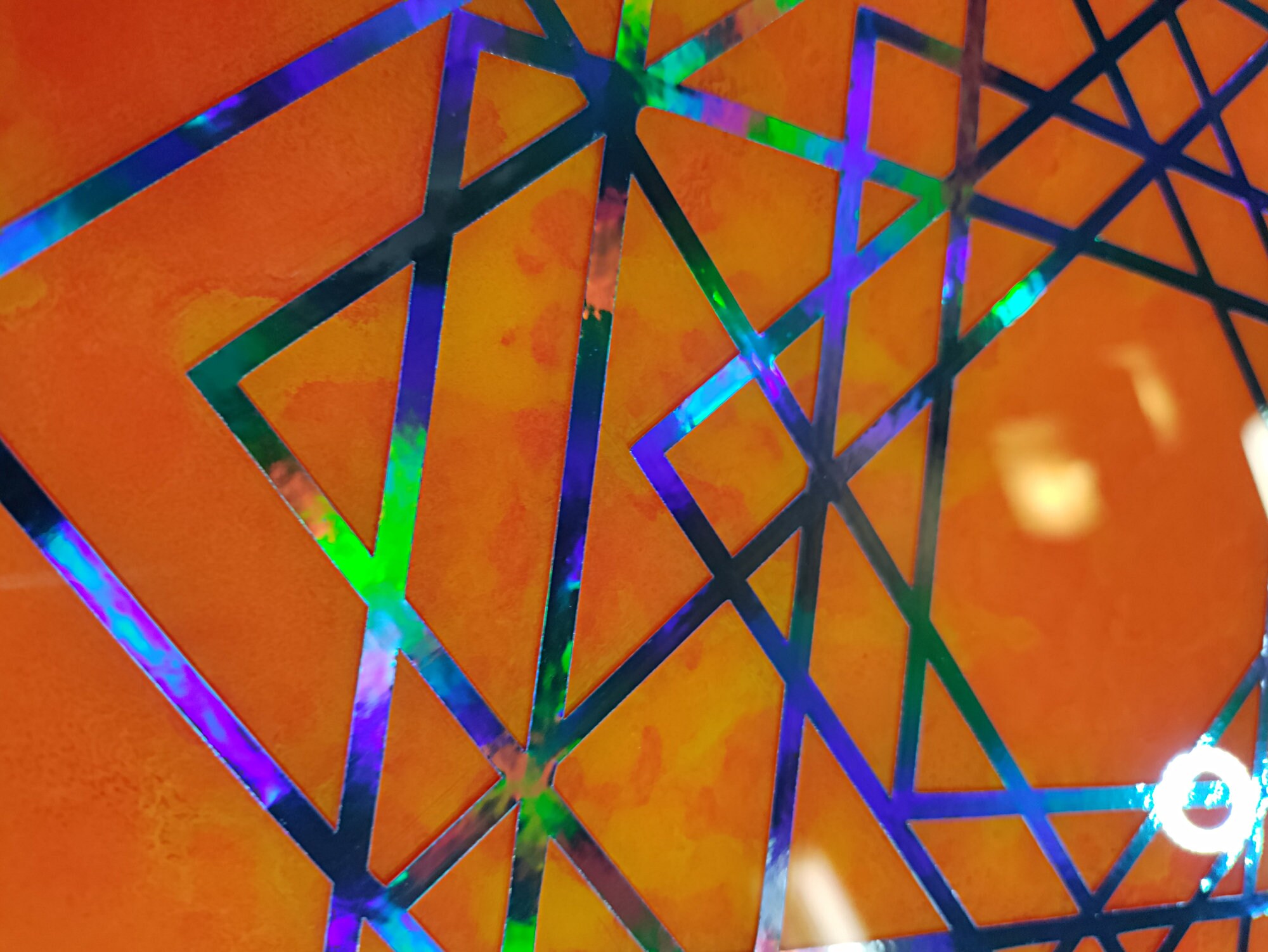 Holographic Sacred Geometry Resin Art: Spiritual Wall Decor - Etsy