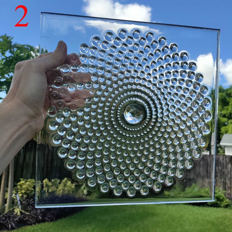 3D Cast Resin Vortex Mandala 12x12 Cast Resin Block Different Finishes ...