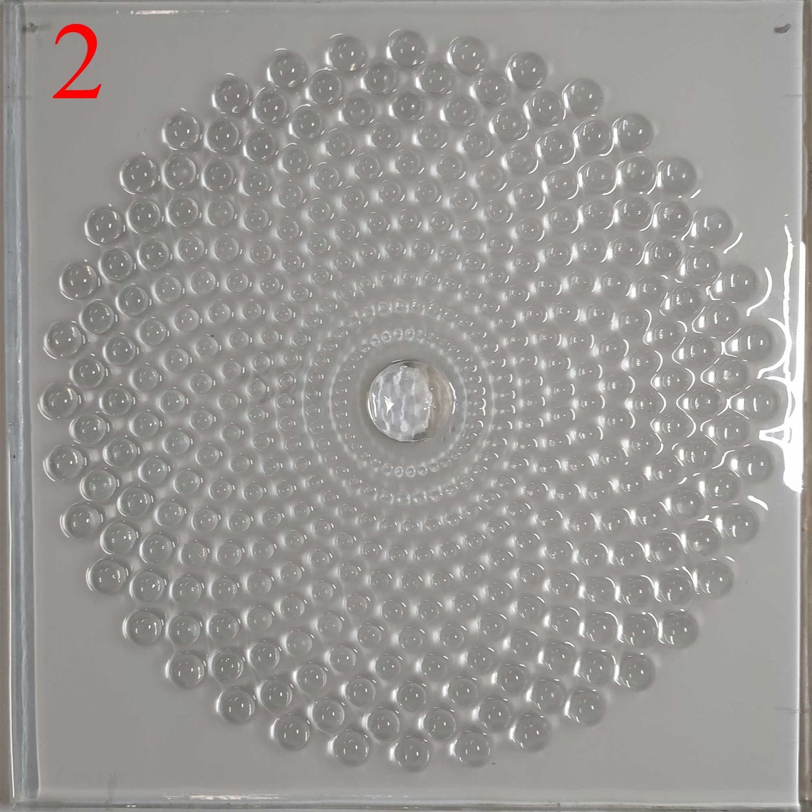 3D Cast Resin Vortex Mandala 12x12 Cast Resin Block Different Finishes ...