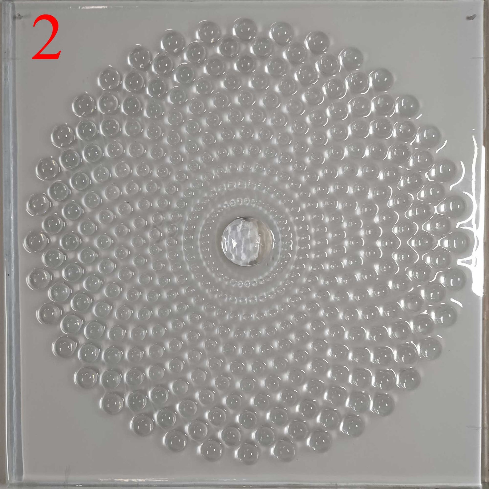 3D Cast Resin Vortex Mandala 12x12 Cast Resin Block Different Finishes ...