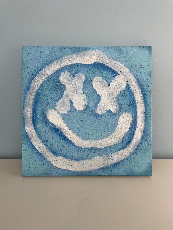 Spray Paint Smiley Face : Custom Made per Order - Etsy