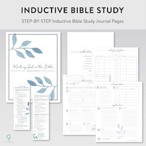 inductive bible study method worksheet
