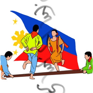 Philippines Tinikling Folk Dance Digital Drawing | Collectible Arts - Etsy