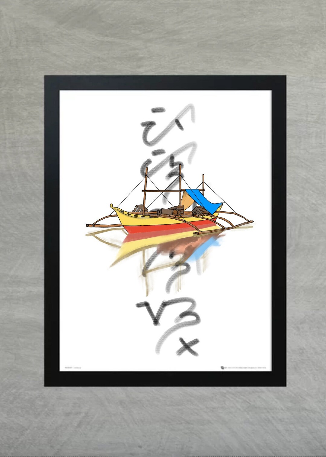 Philippines Local Bangka | Fishing Boat| Digital Drawing | Collectible ...
