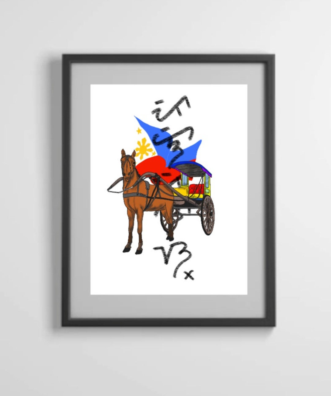 Philippines Kalesa | Digital Drawing | Collectible Arts - Etsy