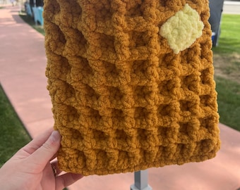 Crochet Knit Ice Cream Waffle Cone Bag, Ice Cream Purse, Dessert Bag ...