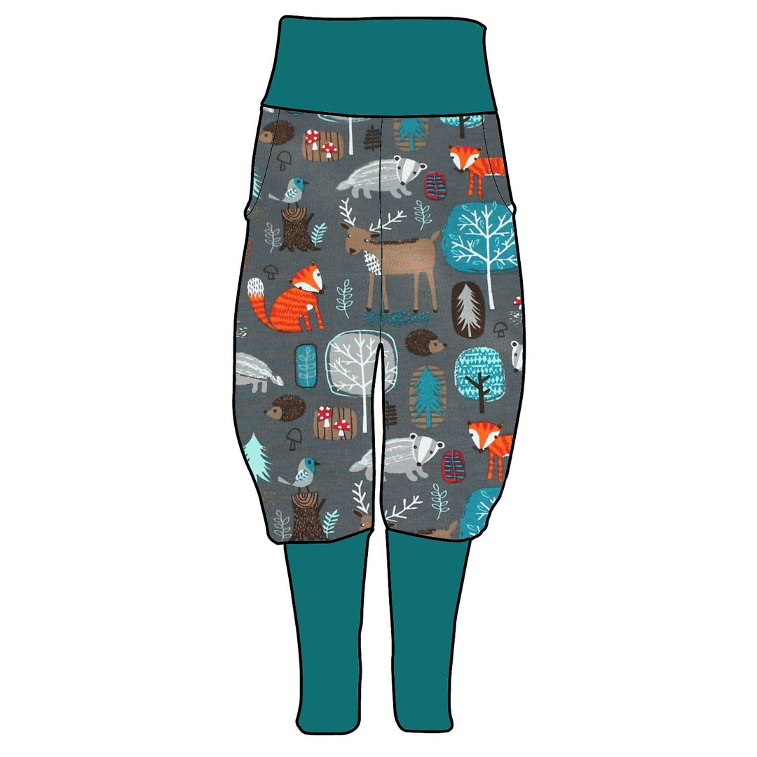 Children's Knickerbocker Forest Animals Gray - Etsy