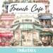 French Cafe Clip Art Transparent Background PNG File Digital Download ...