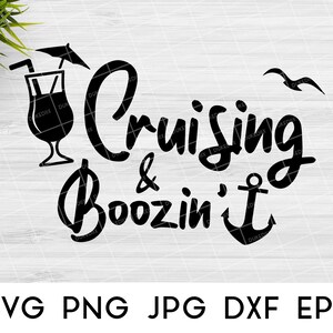 Cruising & Boozin' SVG Files for Cricut - Etsy
