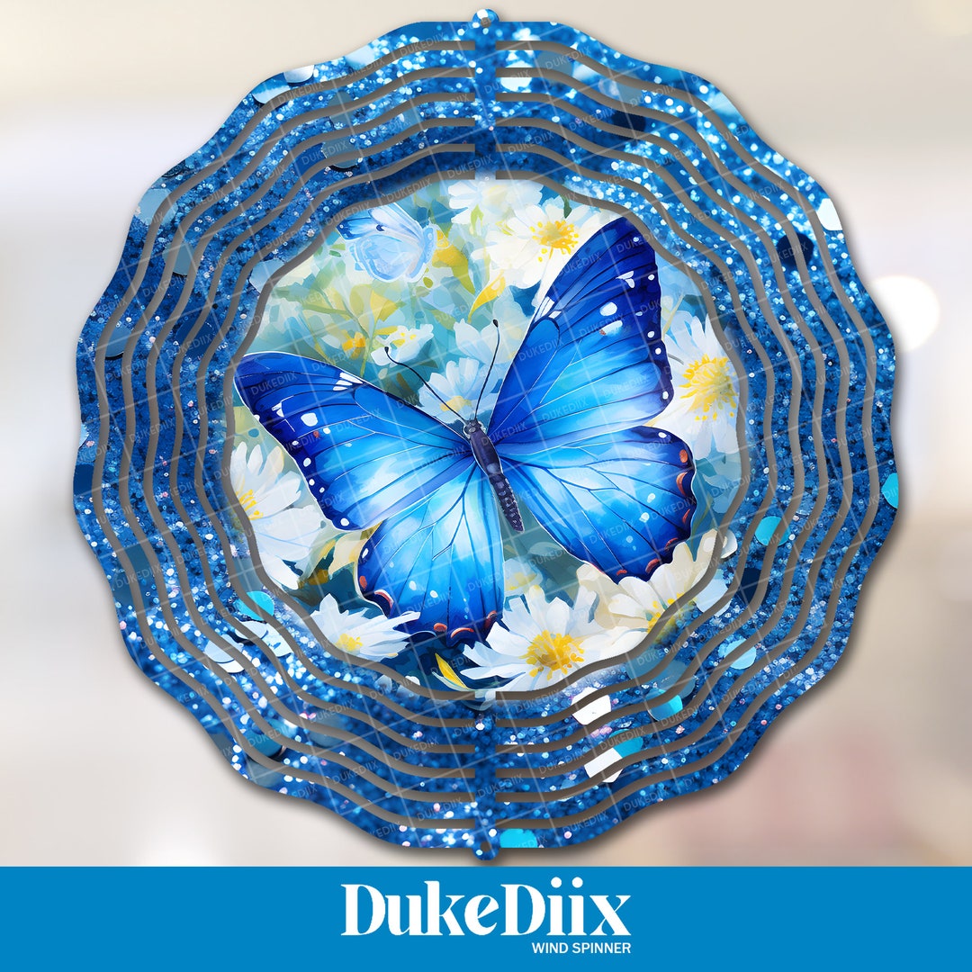 Butterflies Glitter Wind Spinner PNG File Sublimation Design Digital ...