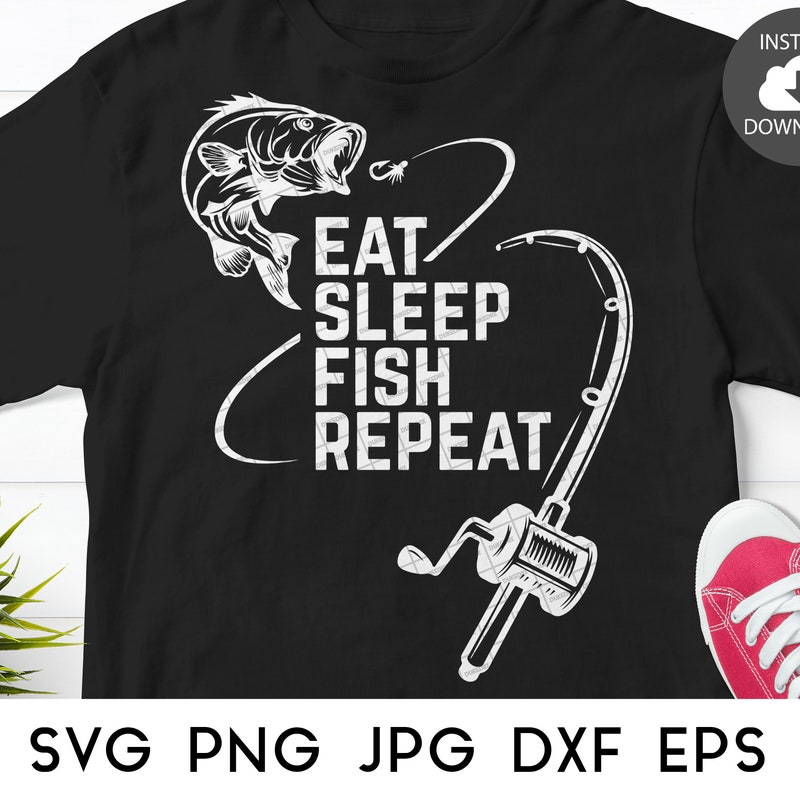 Eat Sleep Fish - Etsy