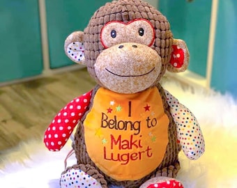 Patchwork Monkey - Etsy