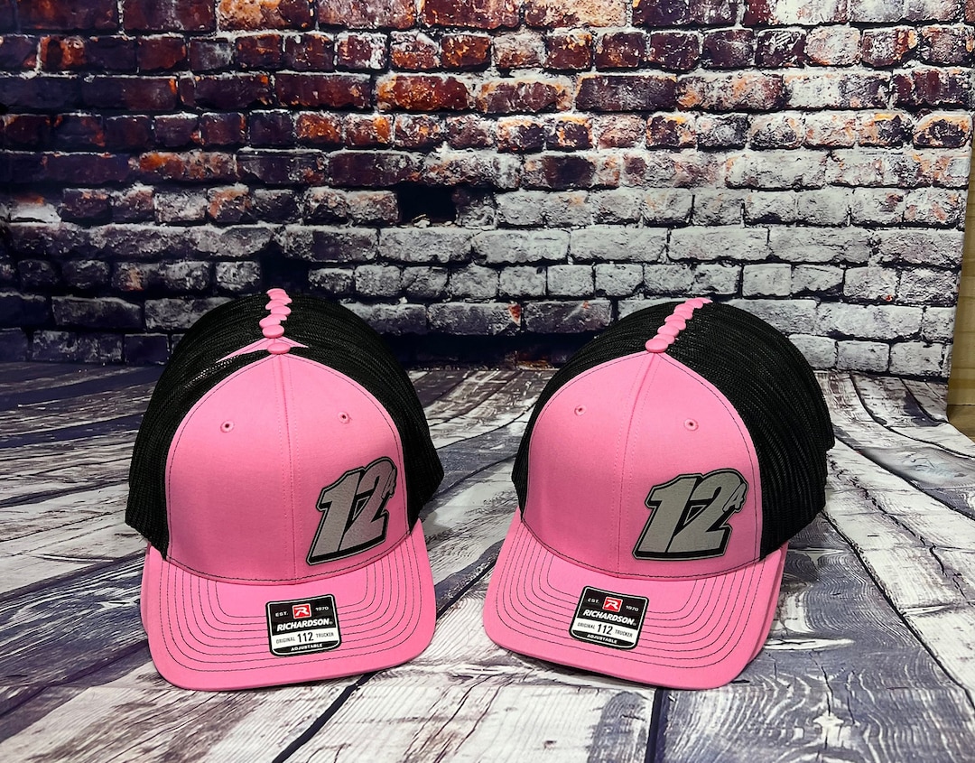 Custom Logo Leather Patch Trucker Hat, Racing Hat, Racing Number, Dirt ...