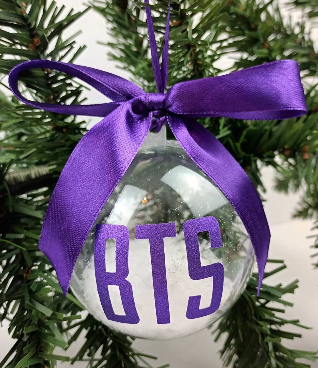BTS Christmas Bauble, Kpop Ornament, Tree Decoration, Gift, Army ...