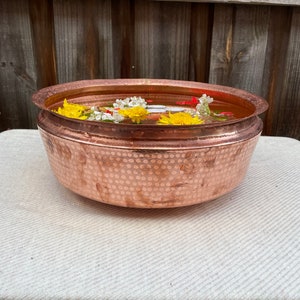 Copper Spa Bath Pedicure Bowl With Footrest | Foot Massage Warm Soaking ...