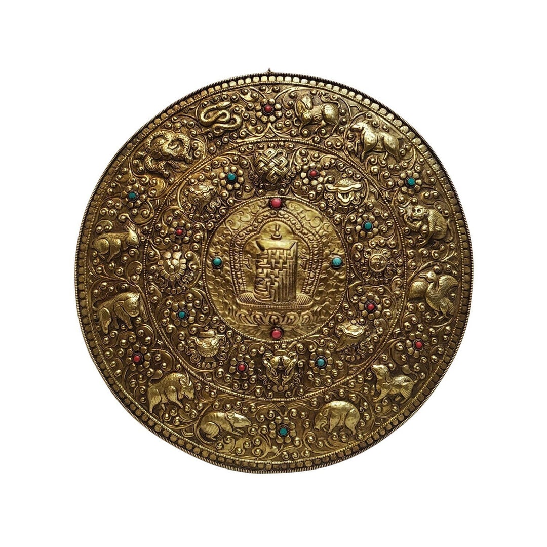 Kaal Chakra the Wheel of Time Home Decor Wall Hangings Brass Metal ...