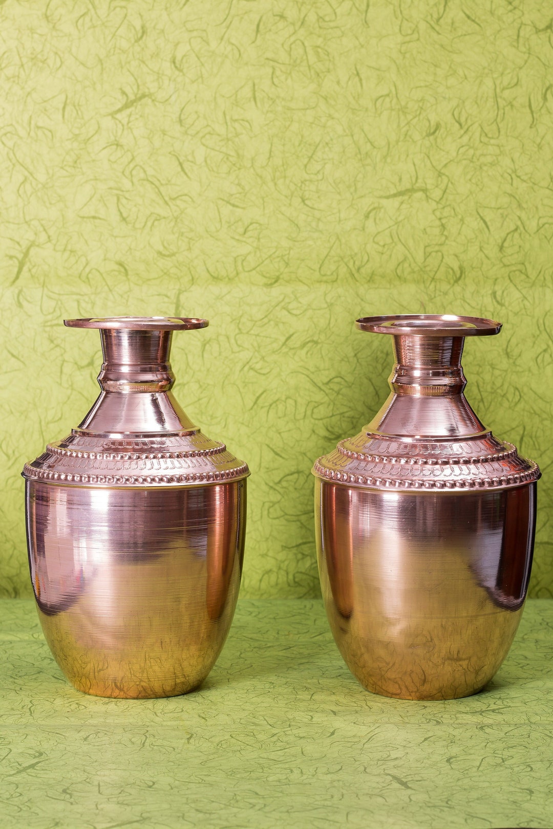 Copper Kalash Flowerpot Vase Water Storage Pot Vessel for Pooja ...